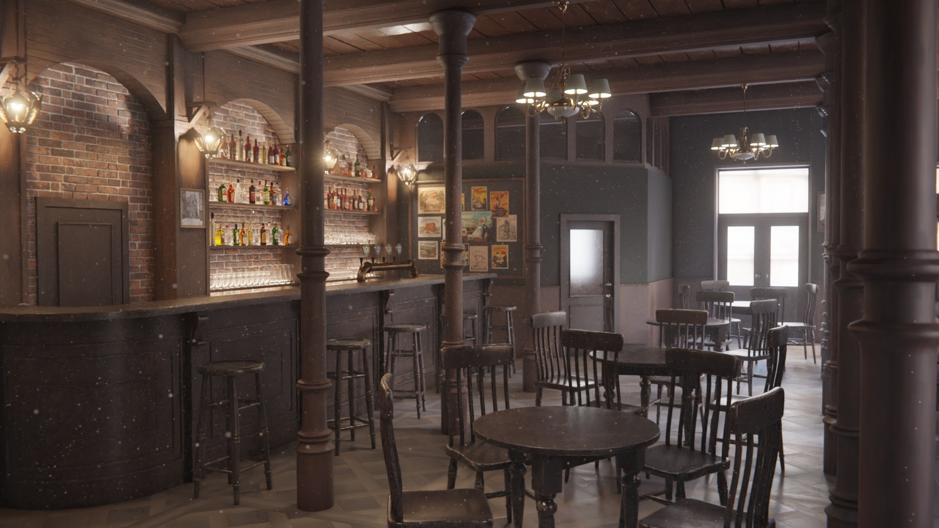 British Pub Interior 3D - TurboSquid 1953877