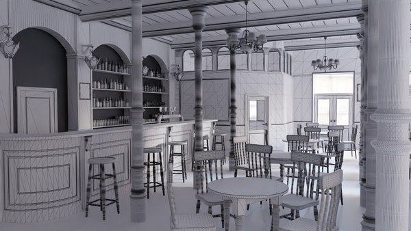 British Pub Interior 3D - TurboSquid 1953877