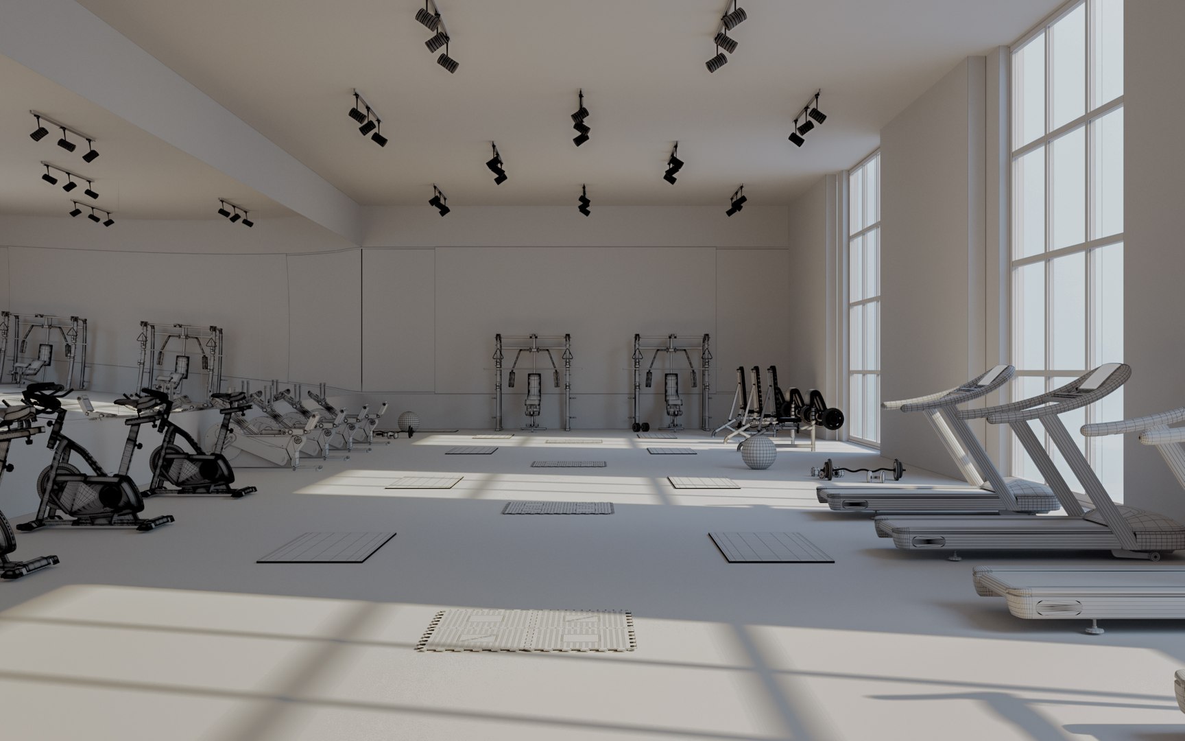 Gym Fitness 3d Model 3D Model - TurboSquid 2093850