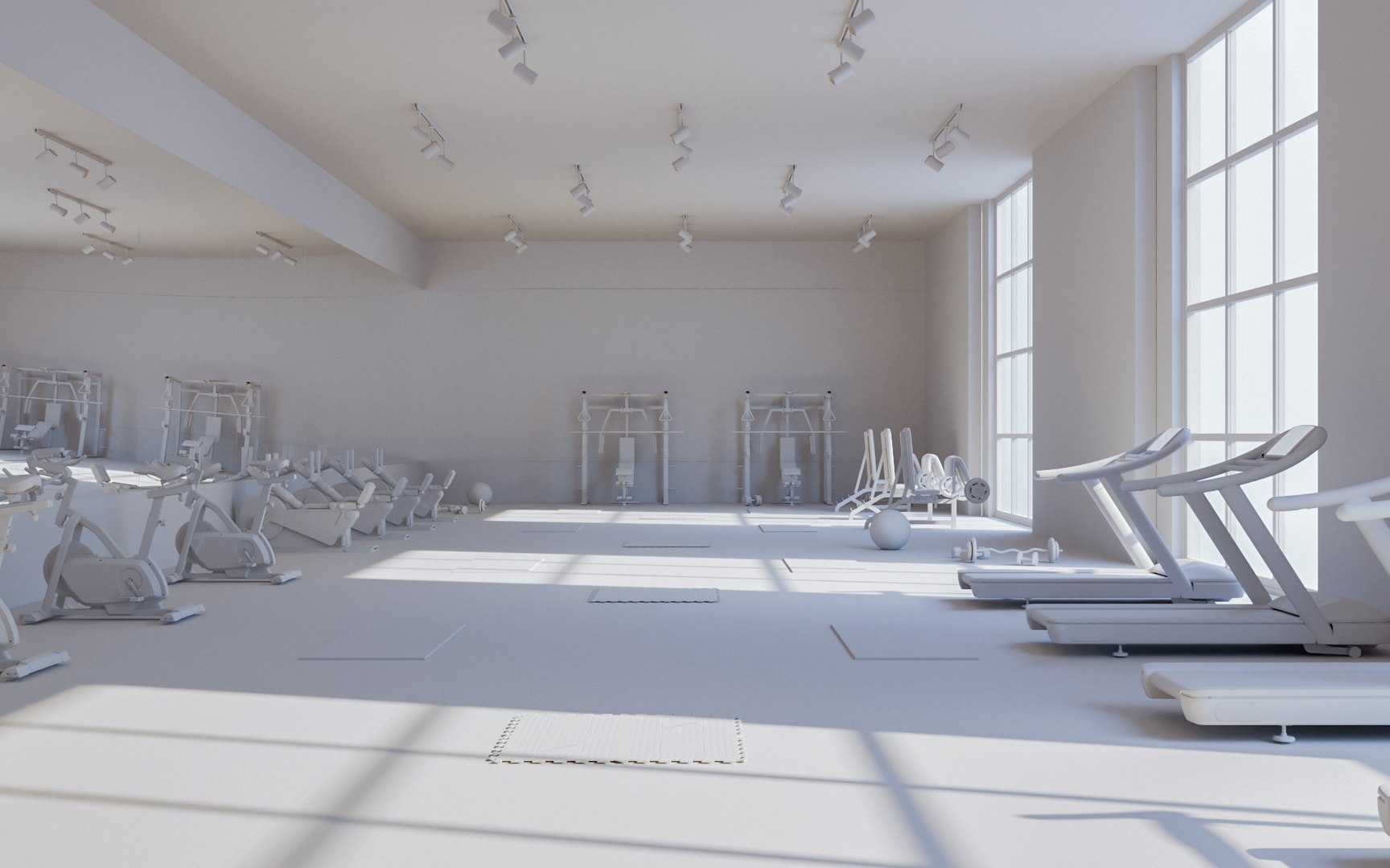 Gym Fitness 3d Model 3D Model - TurboSquid 2093850