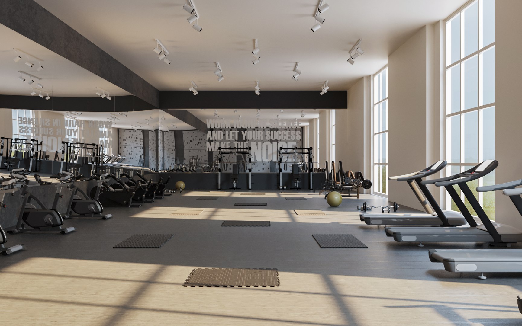 Gym Fitness 3d Model 3D Model - TurboSquid 2093850