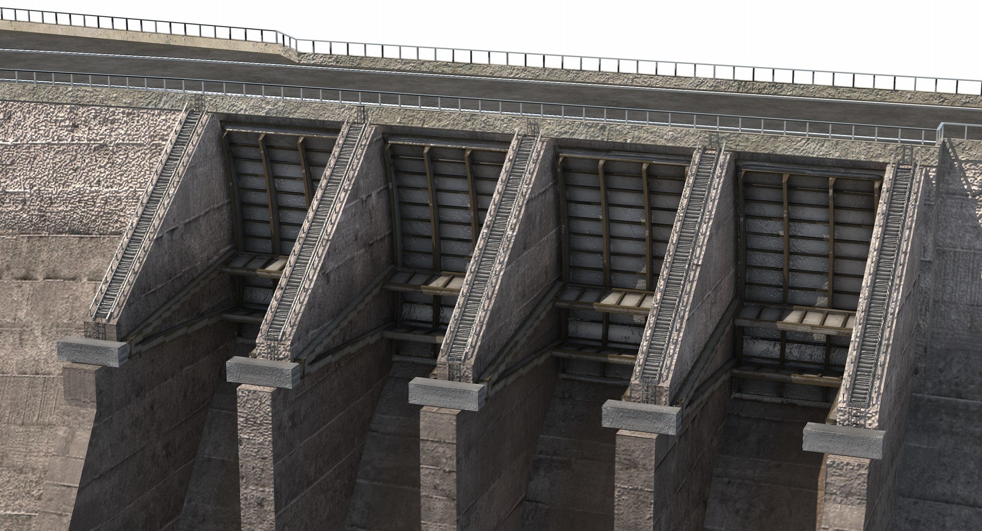 Dam flow water model - TurboSquid 1362736