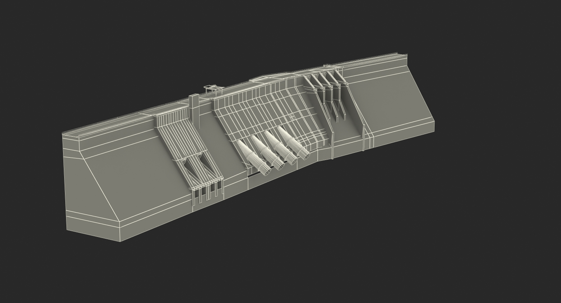 Dam Flow Water Model - TurboSquid 1362736