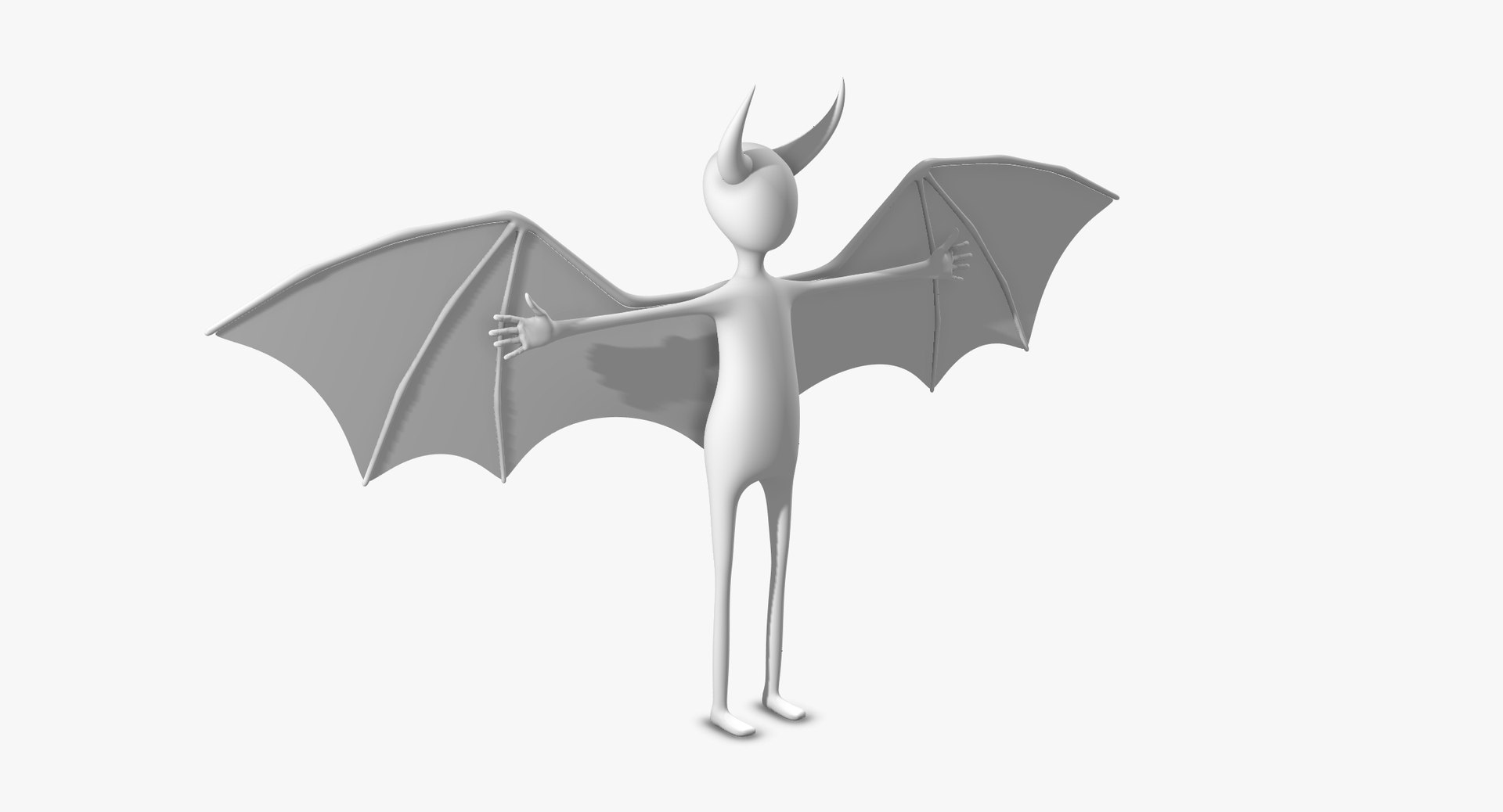 3D generic cartoon character devil - TurboSquid 1164036