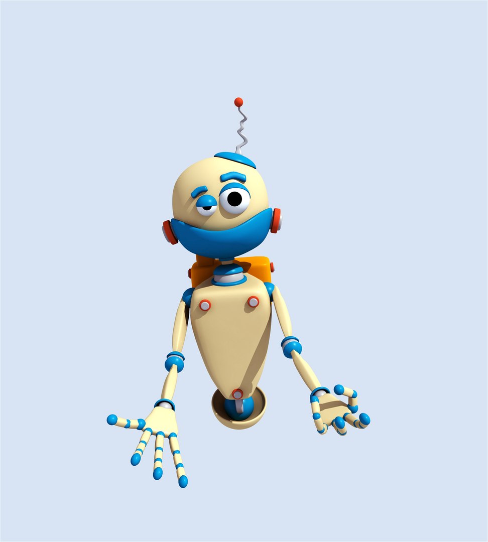 3d Robot Character Model