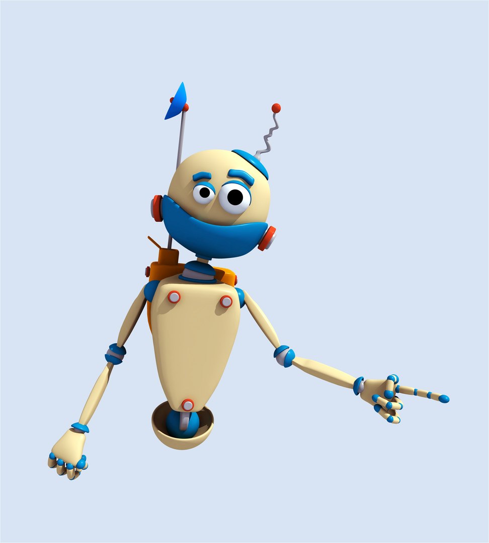 3d Robot Character Model