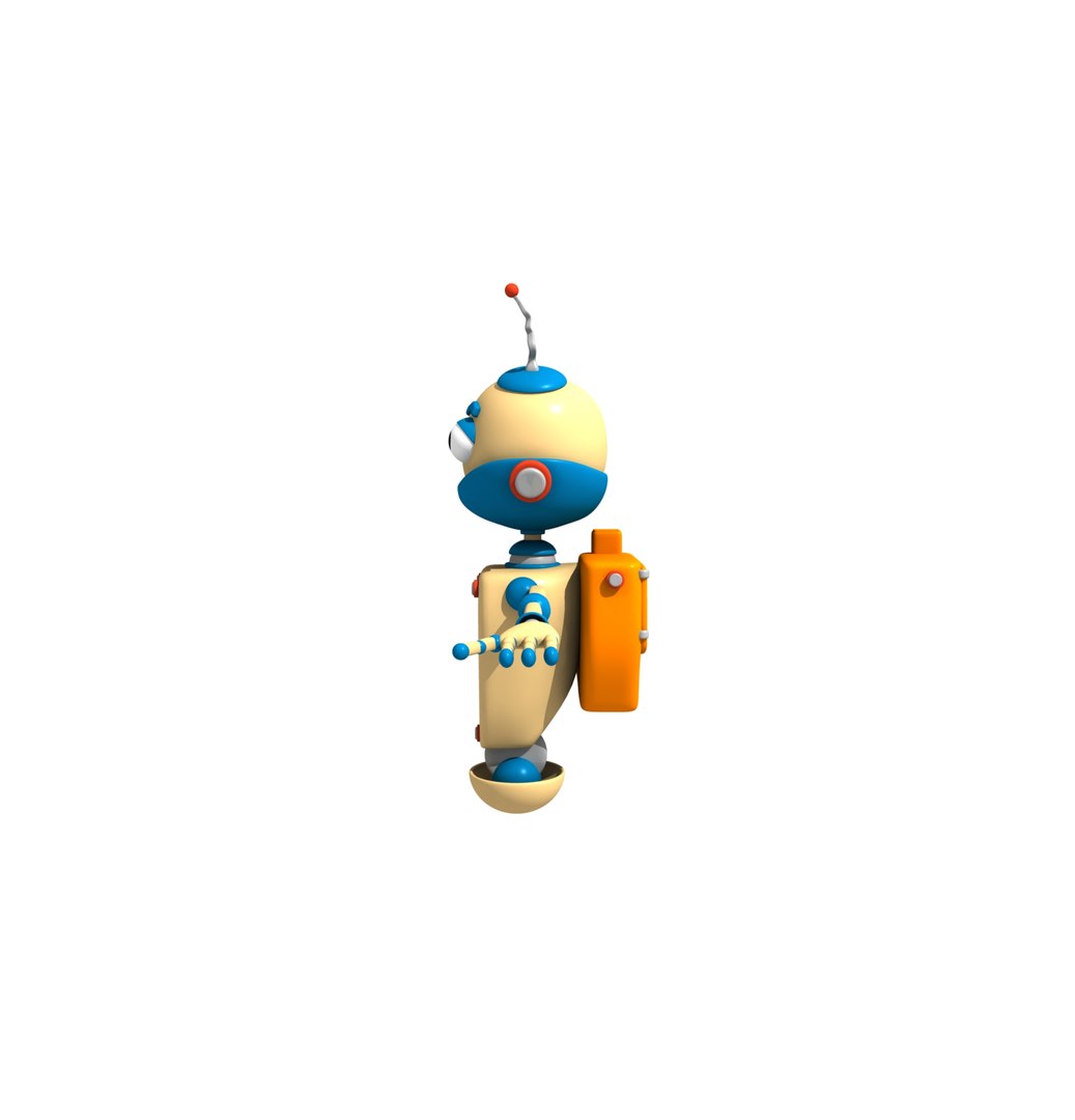 3d Robot Character Model