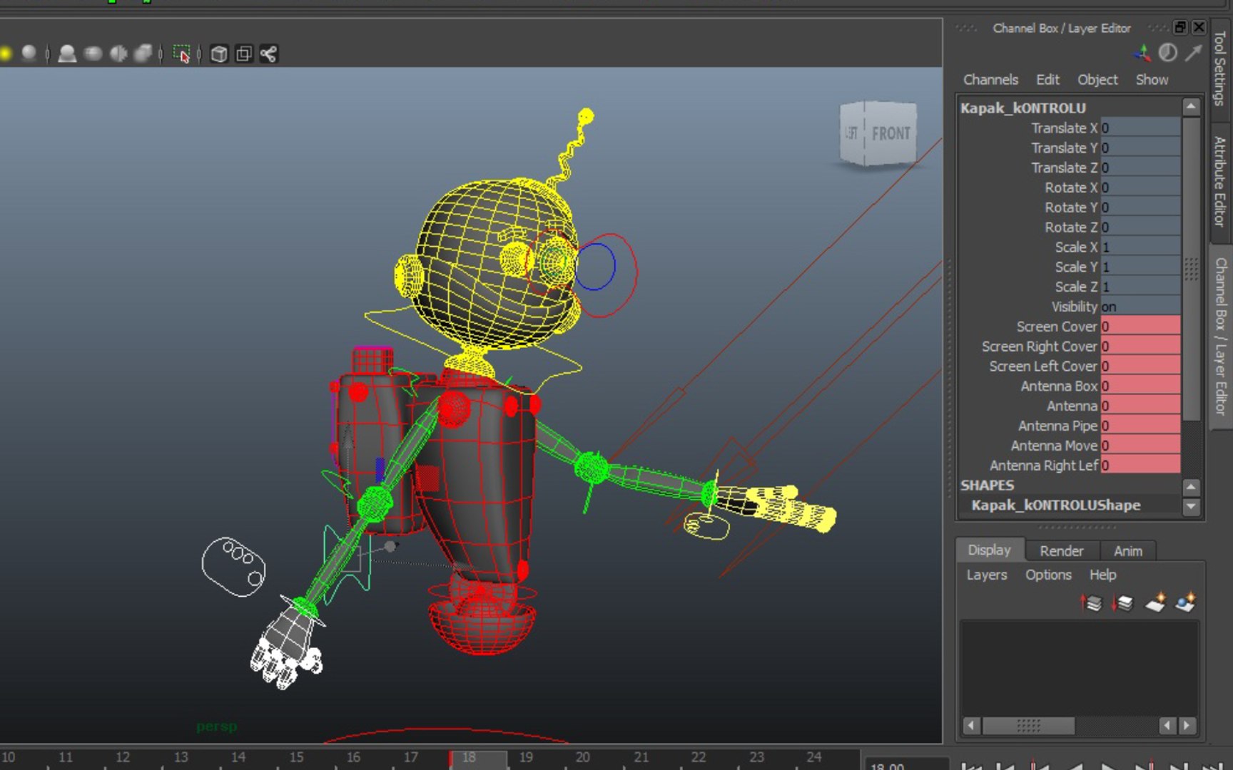 3d Robot Character Model