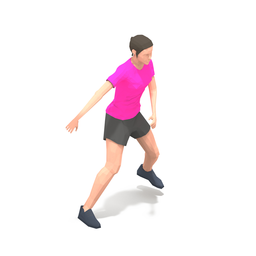 modèle 3D de saut latéral Exercice Femme Animation - TurboSquid 1706652