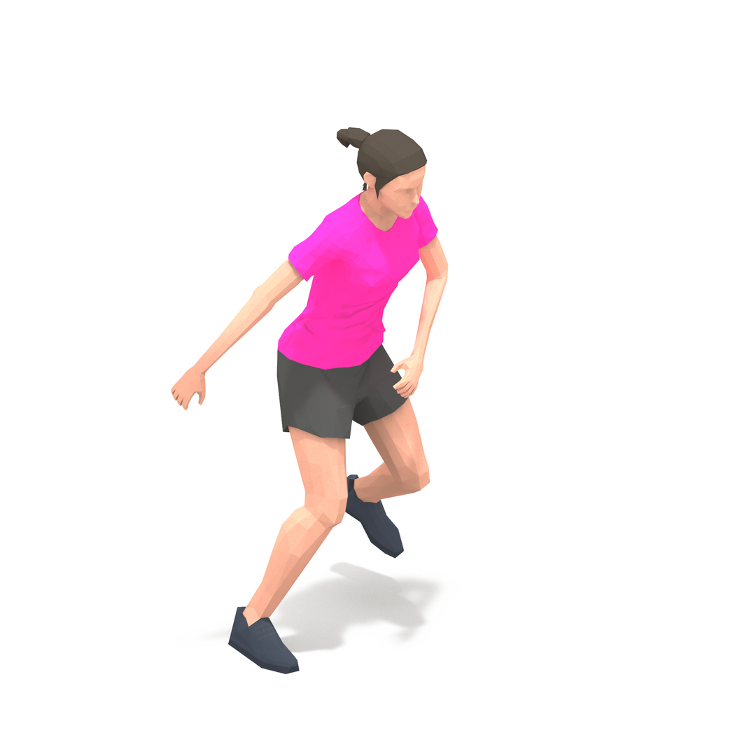 modèle 3D de saut latéral Exercice Femme Animation - TurboSquid 1706652