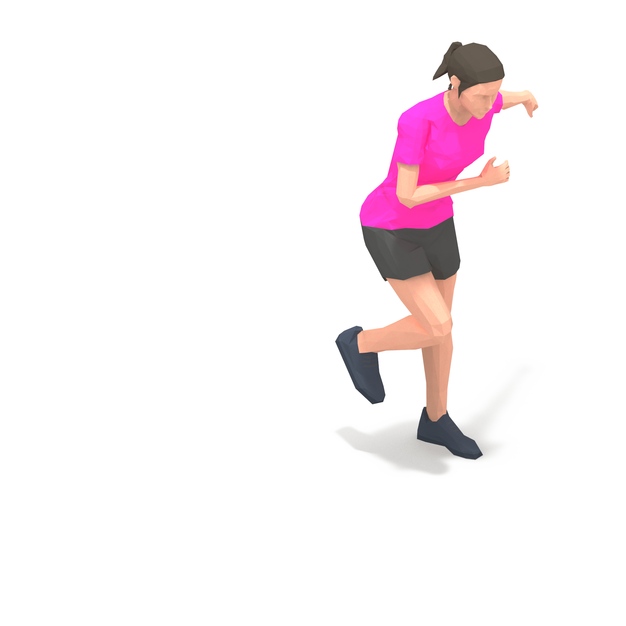 modèle 3D de saut latéral Exercice Femme Animation - TurboSquid 1706652