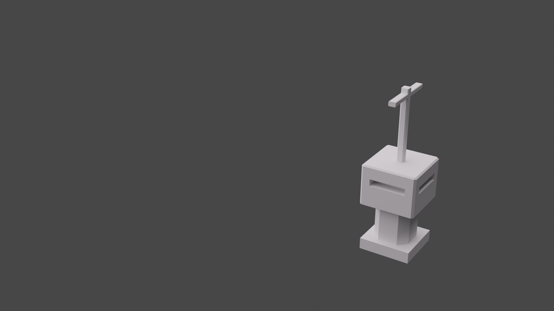 RPG Mailbox Untextured 3D - TurboSquid 1998133