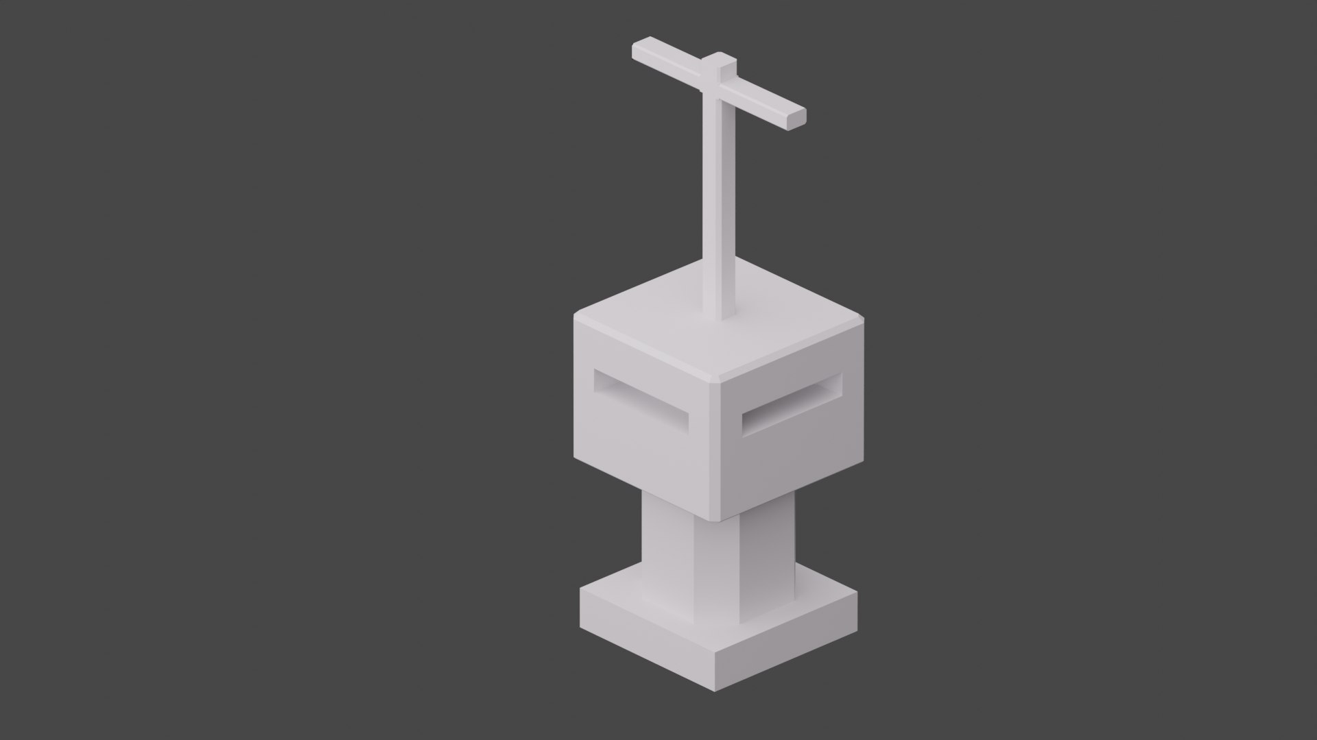 RPG Mailbox Untextured 3D - TurboSquid 1998133