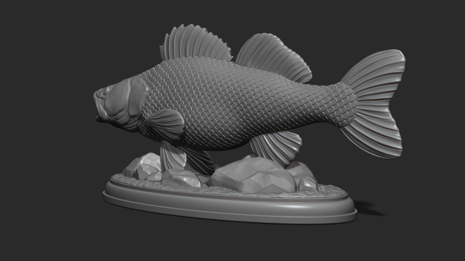 Zander on the base 3D model - TurboSquid 2182925