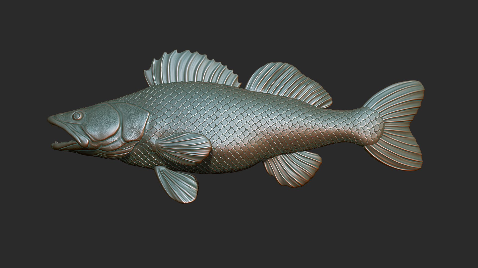 Zander on the base 3D model - TurboSquid 2182925