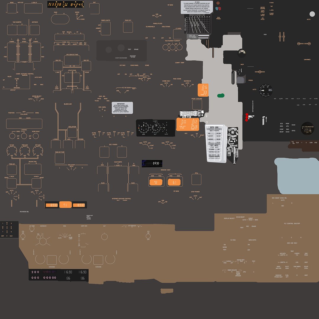 3D Model B757 Captain Yoke - TurboSquid 1474064