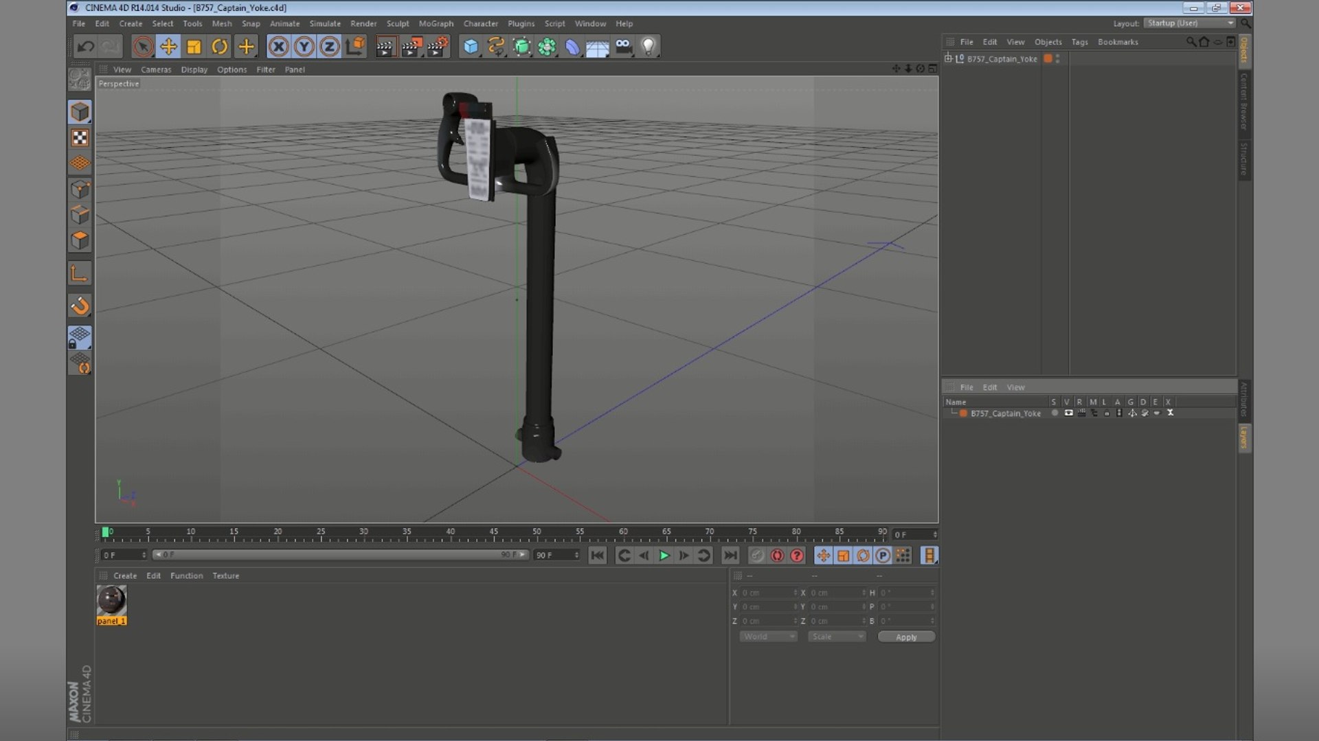 3D Model B757 Captain Yoke - TurboSquid 1474064