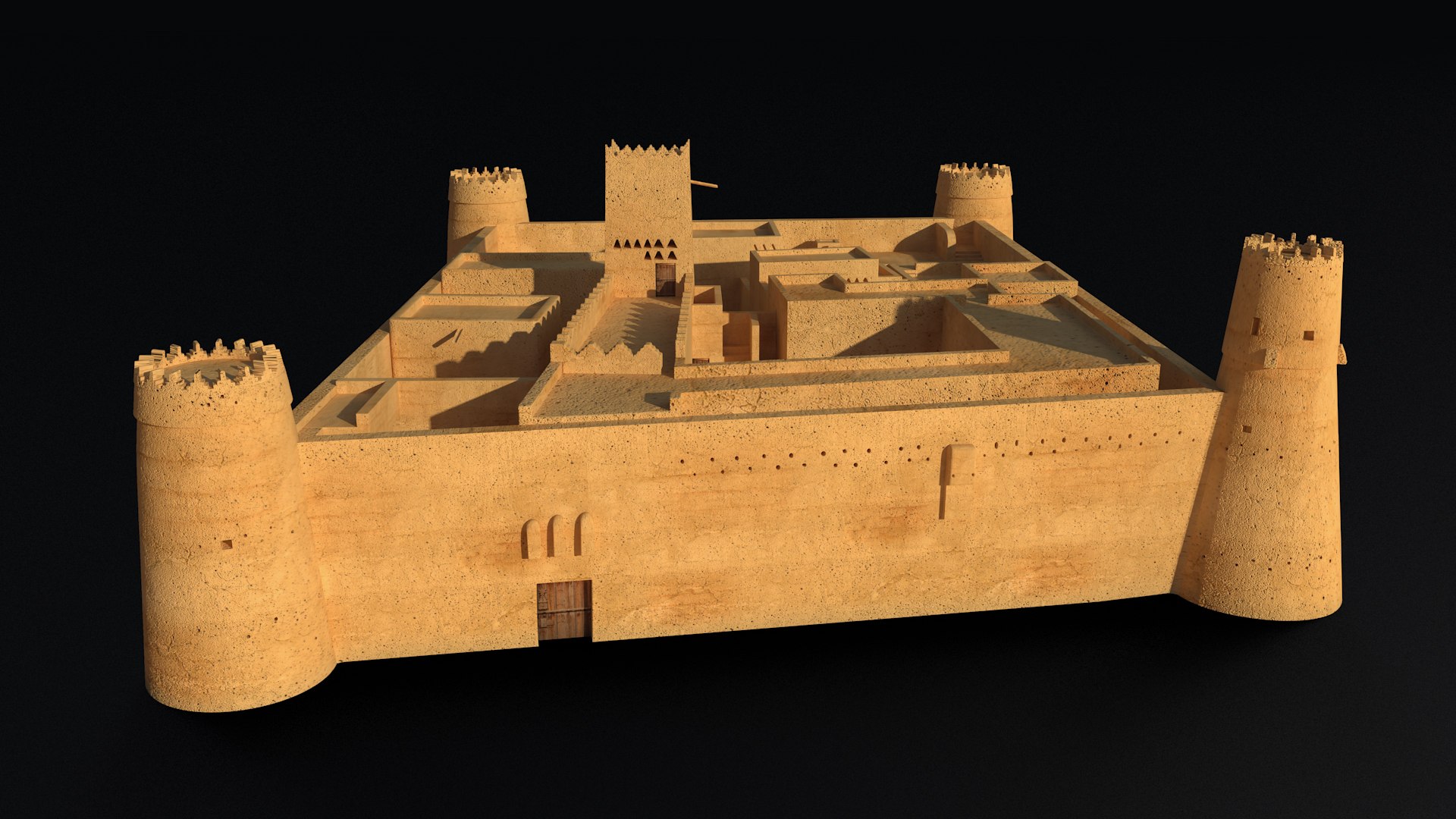 3D Model Al Masmak Castle - TurboSquid 1822134