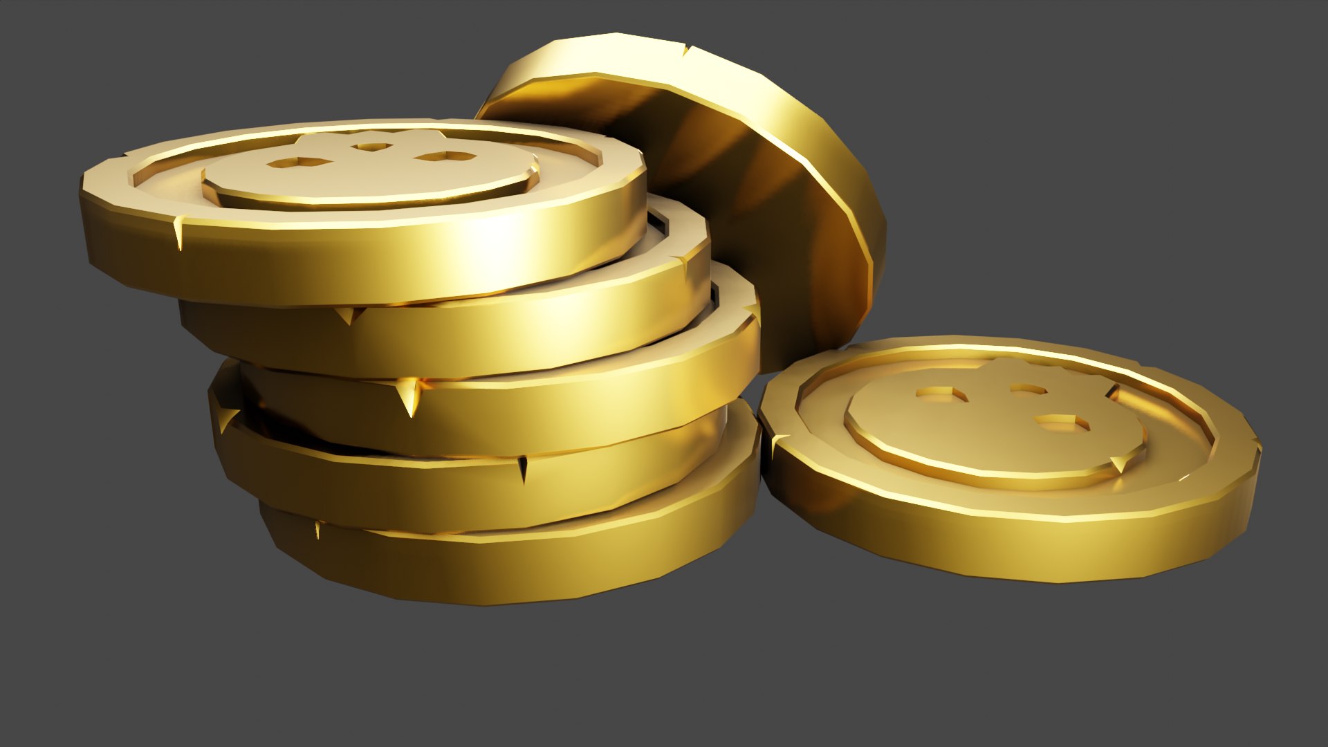 Skull Doubloon Pile 3D Model - TurboSquid 2071916