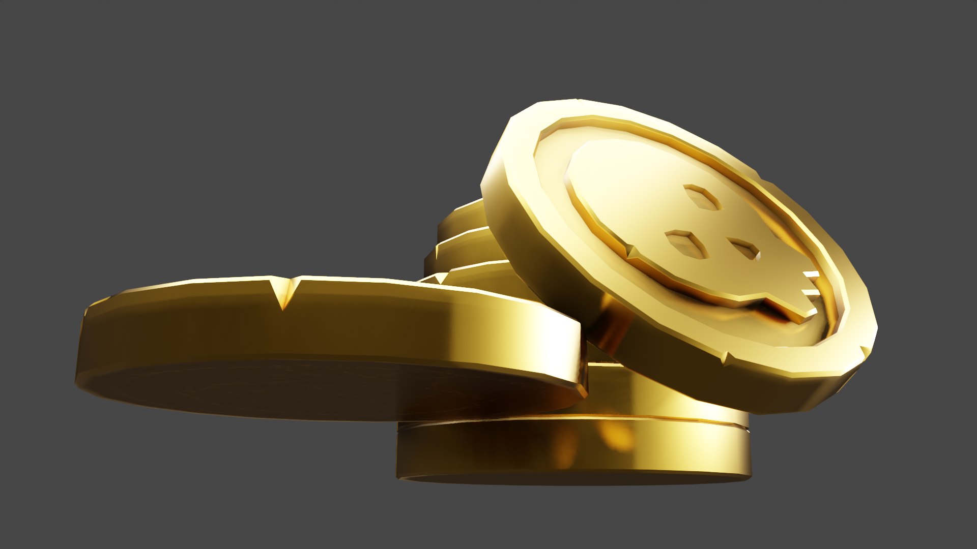 Skull Doubloon Pile 3D Model - TurboSquid 2071916