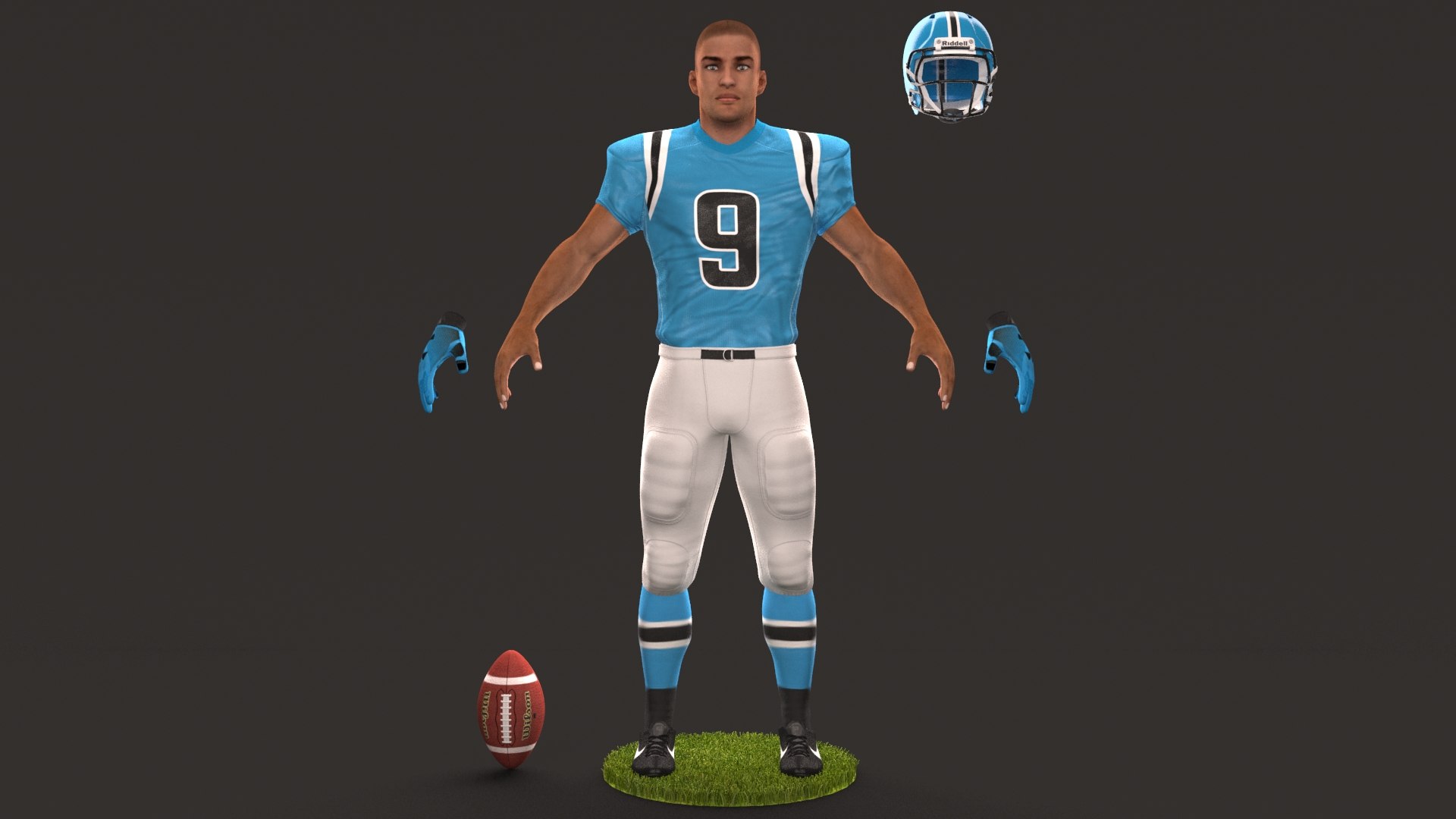 3D Football Player 2020 - TurboSquid 1541815