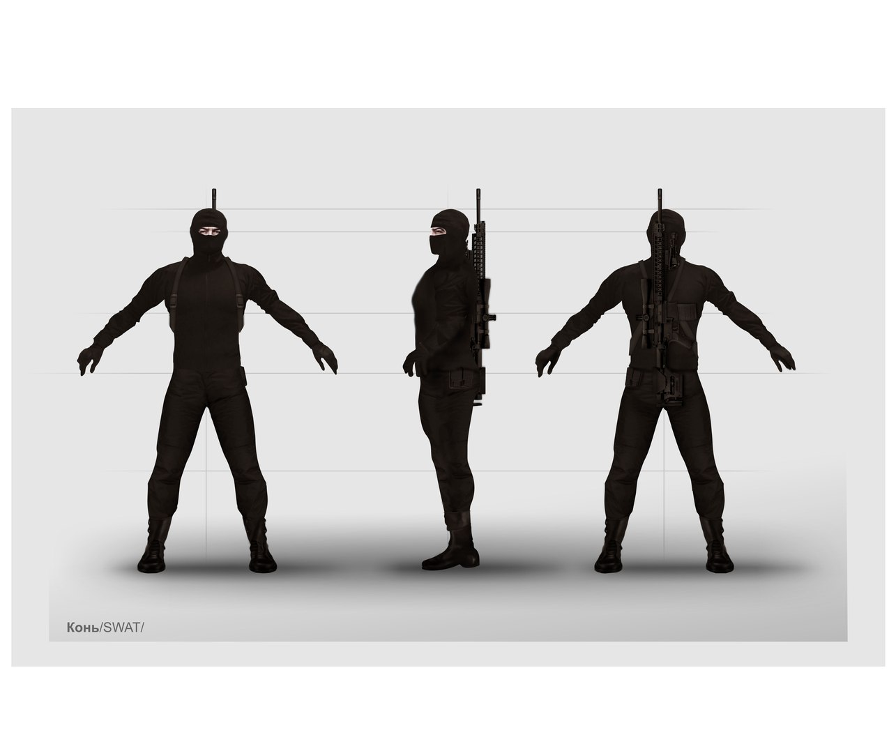 3d Police Swat Model