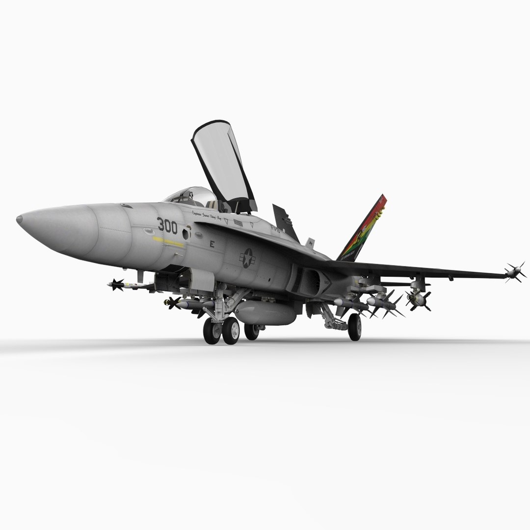 3ds Max F 18 Hornet Navy