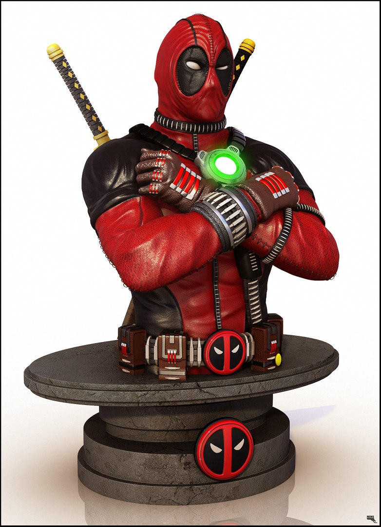 3d Bust Deadpool