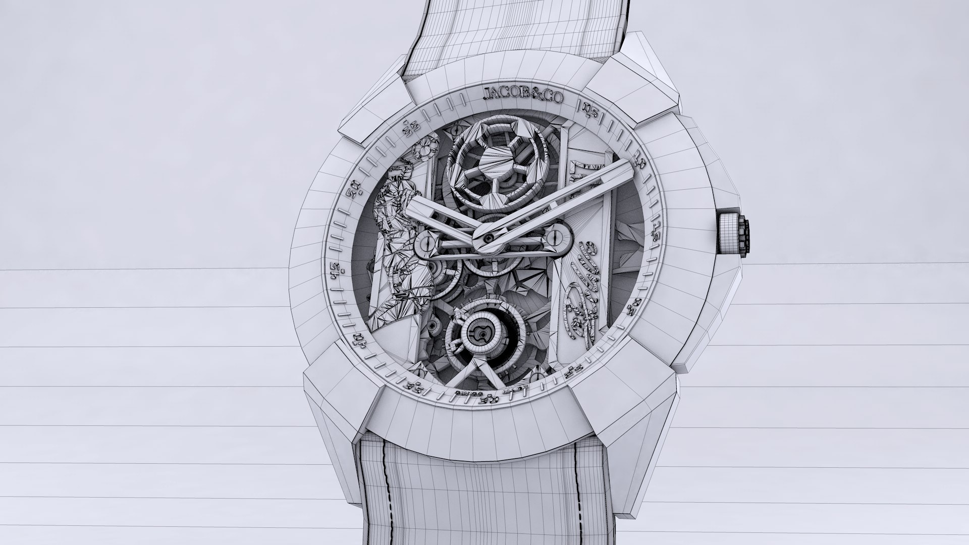 3D CR7 Iconic Watch The Jacob Co - TurboSquid 1996272