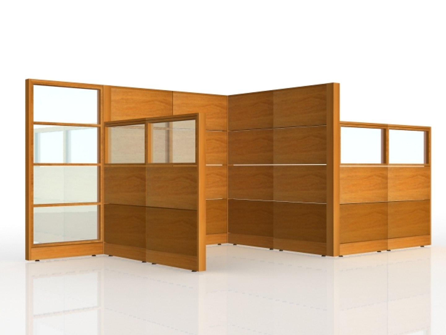 7 partitions 3d model