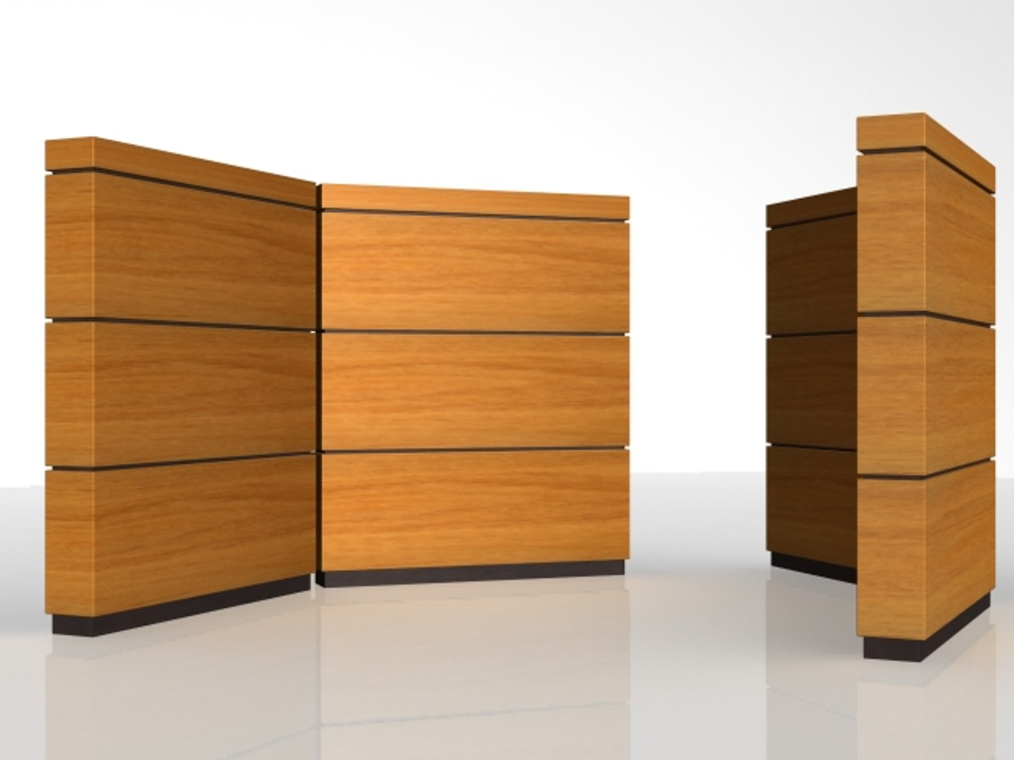 7 partitions 3d model