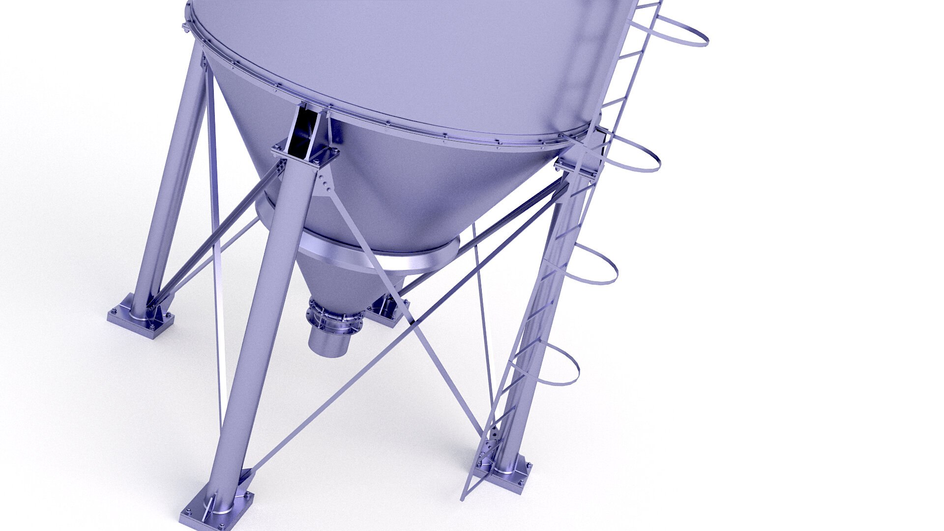 Forage Grain Silos V18 3D Model - TurboSquid 2419038