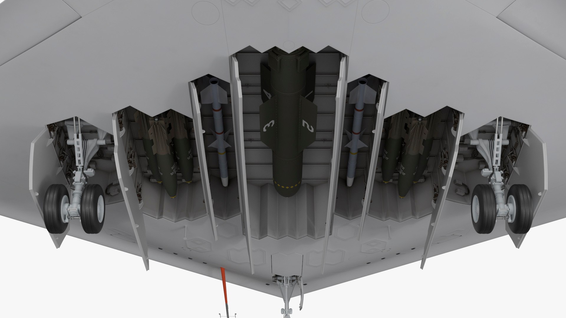 B-21 Strategic Bomber White 3D Model - TurboSquid 2386172