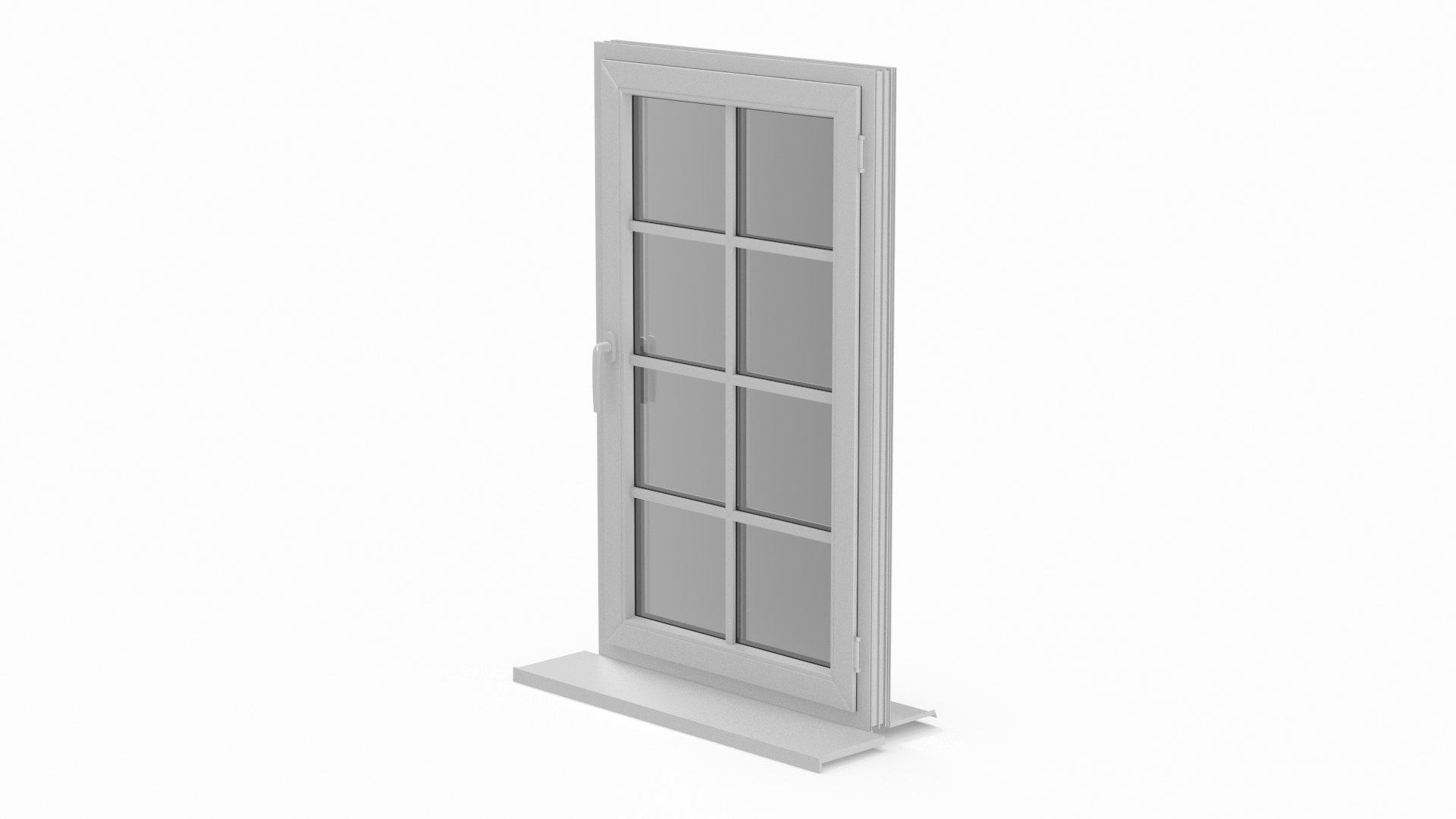Classic Casement Window 3D Model - TurboSquid 2262272