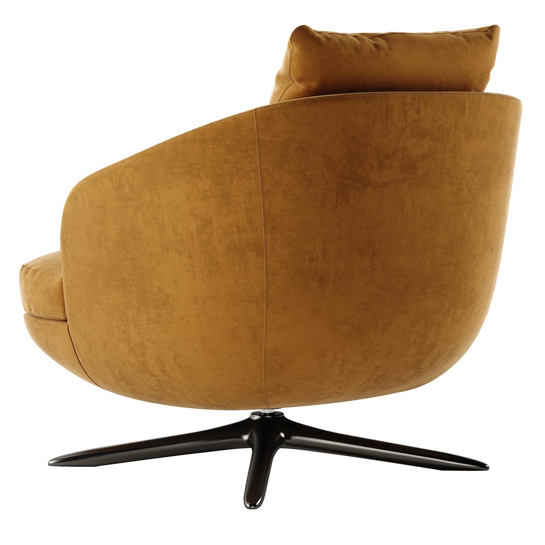 3D Minotti Raphael swivel armchair - TurboSquid 2151465