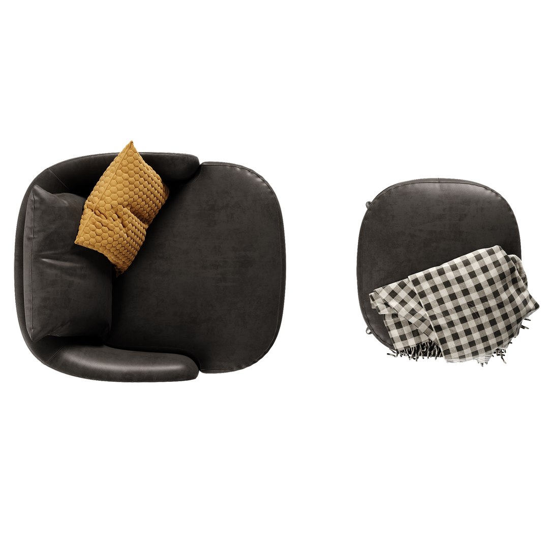 3D Minotti Raphael swivel armchair - TurboSquid 2151465