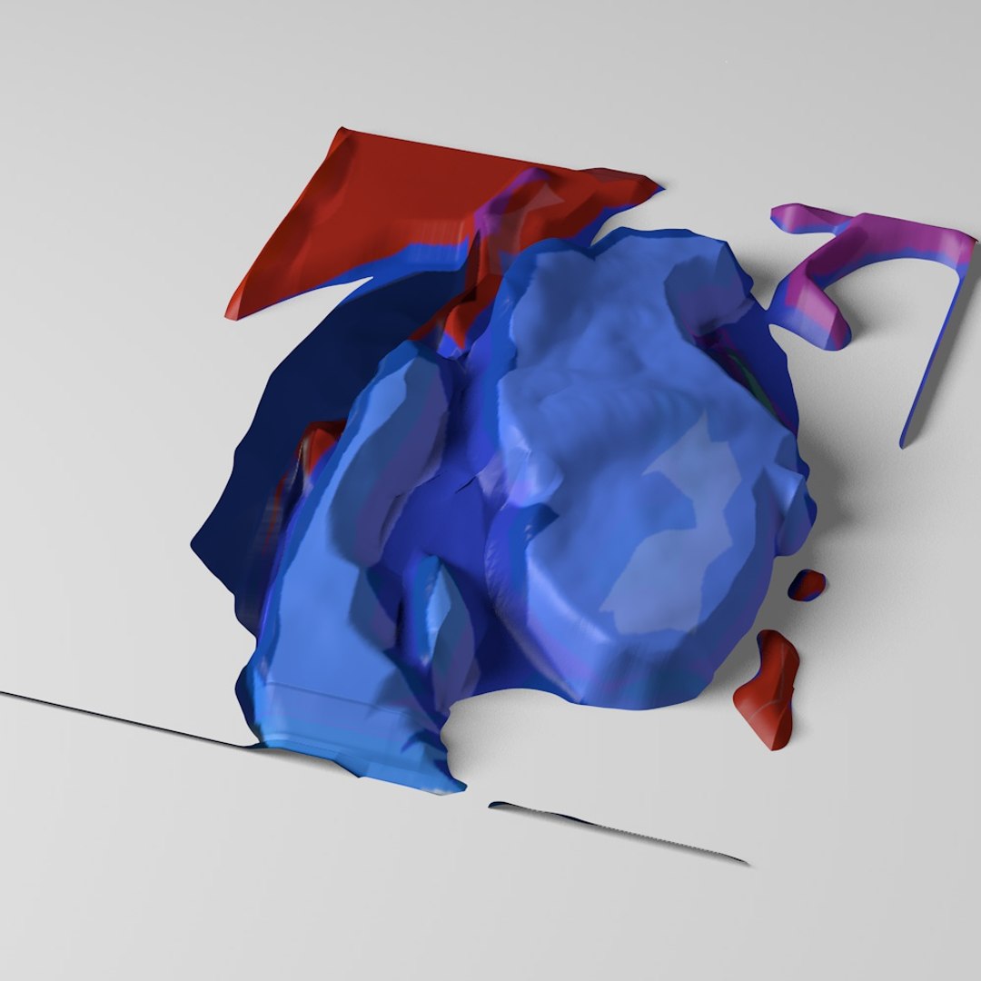 abstract displacement 3d model