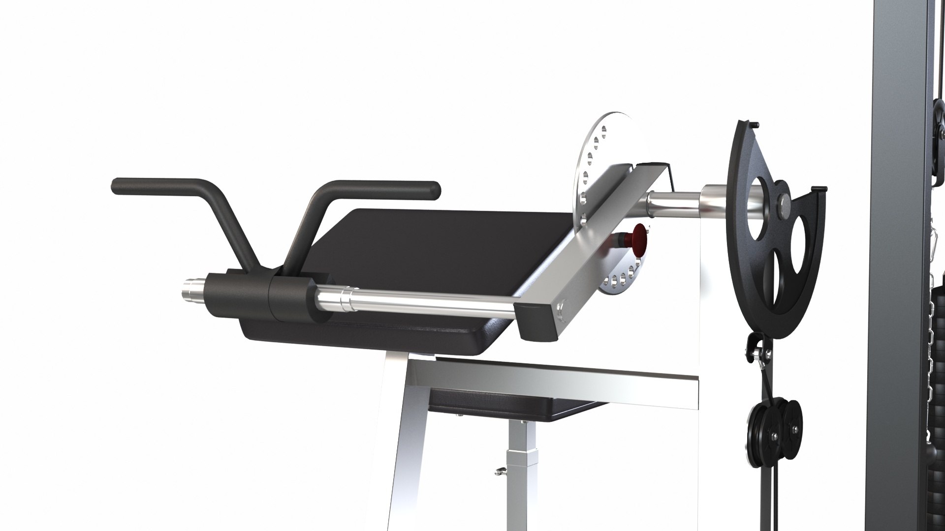 GYM Arm Biceps And Triceps Curl Machine 3D Model - TurboSquid 1924361