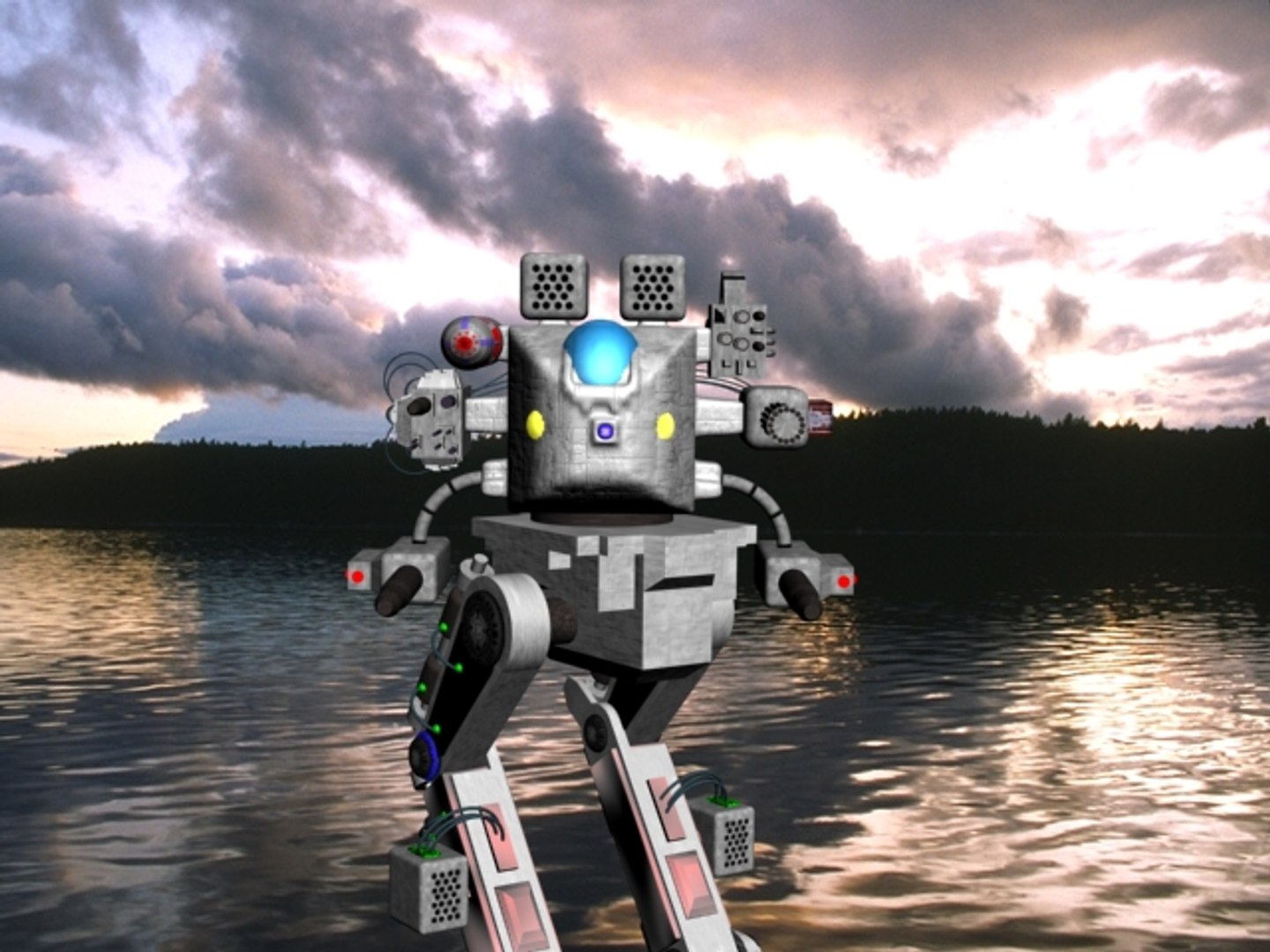 3d Model Mech Ready Animate