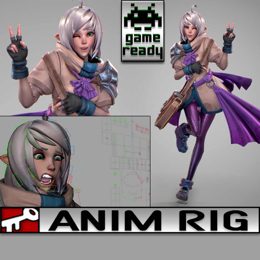 3D Model Rig Animation - TurboSquid 1238165