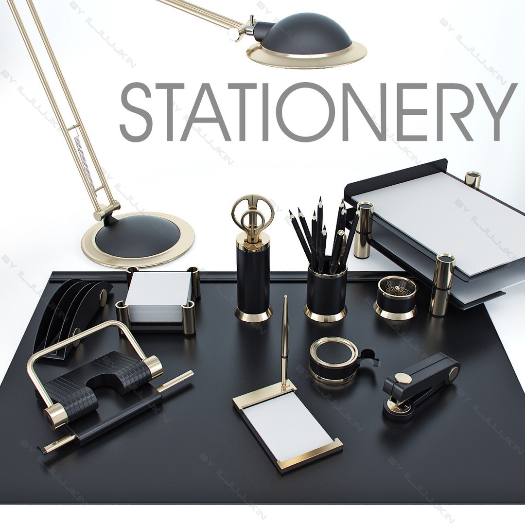 3d 3ds Stationery Set