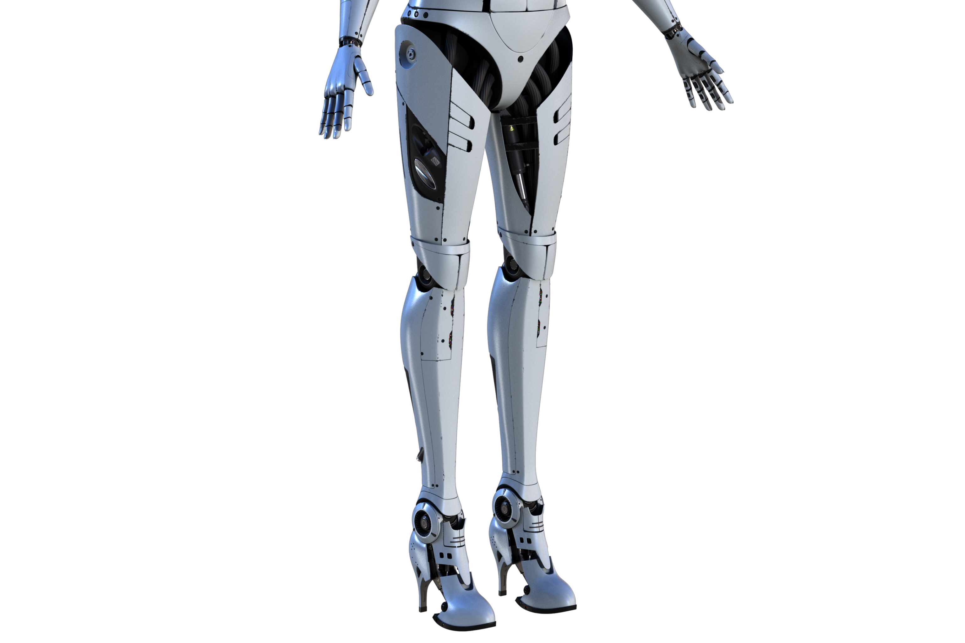 3D female robot - TurboSquid 1332327