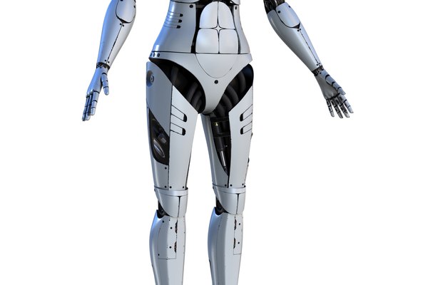 modelo 3d Robot hembra V3 [Aparejado] - TurboSquid 1332327