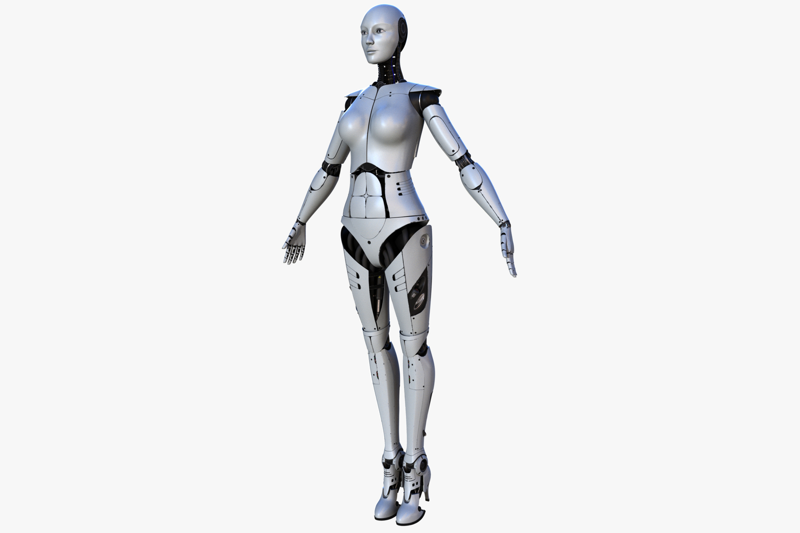 3D female robot - TurboSquid 1332327