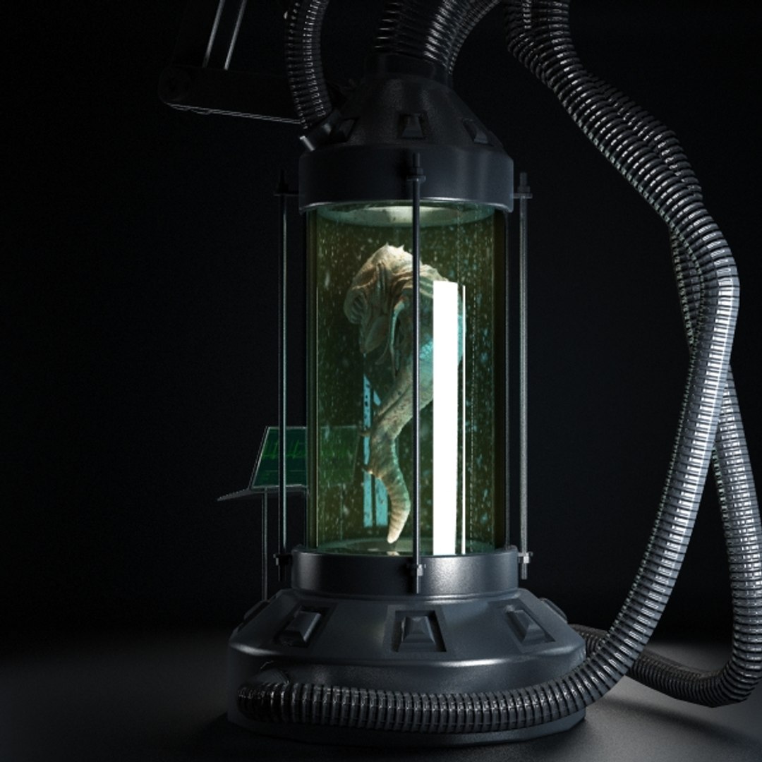 3d model cryogenics chamber sci fi