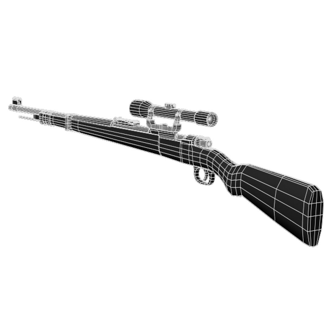 sniper karabiner 98k 3d model