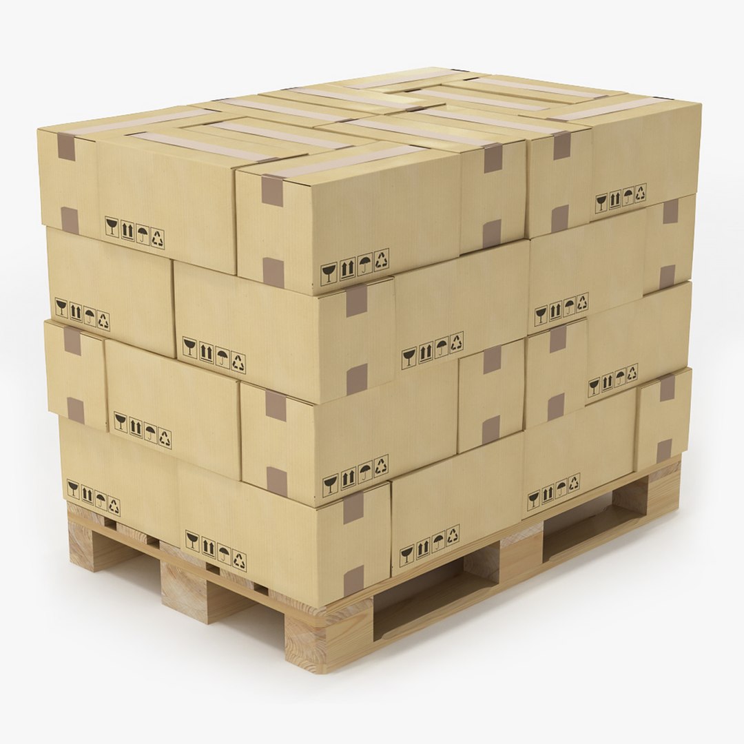 Pallet Boxes 3D Model - TurboSquid 1296883