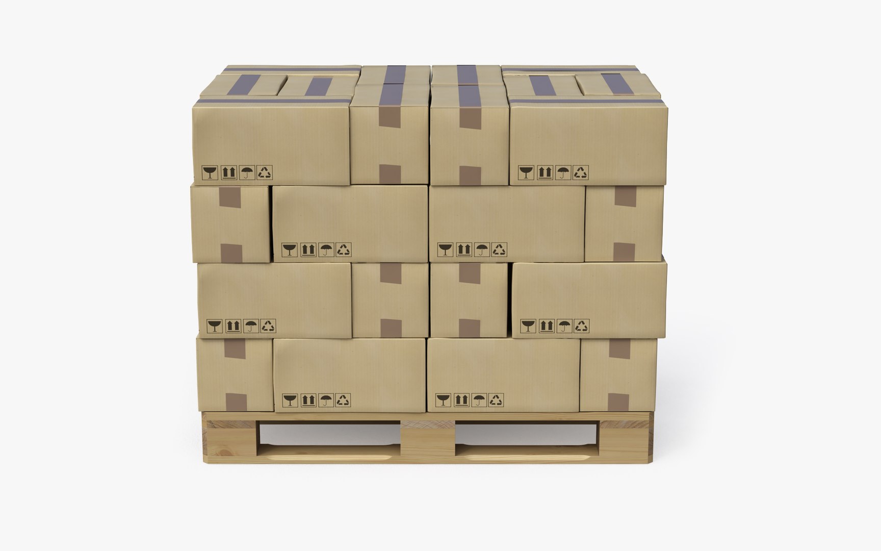 Pallet Boxes 3D Model - TurboSquid 1296883