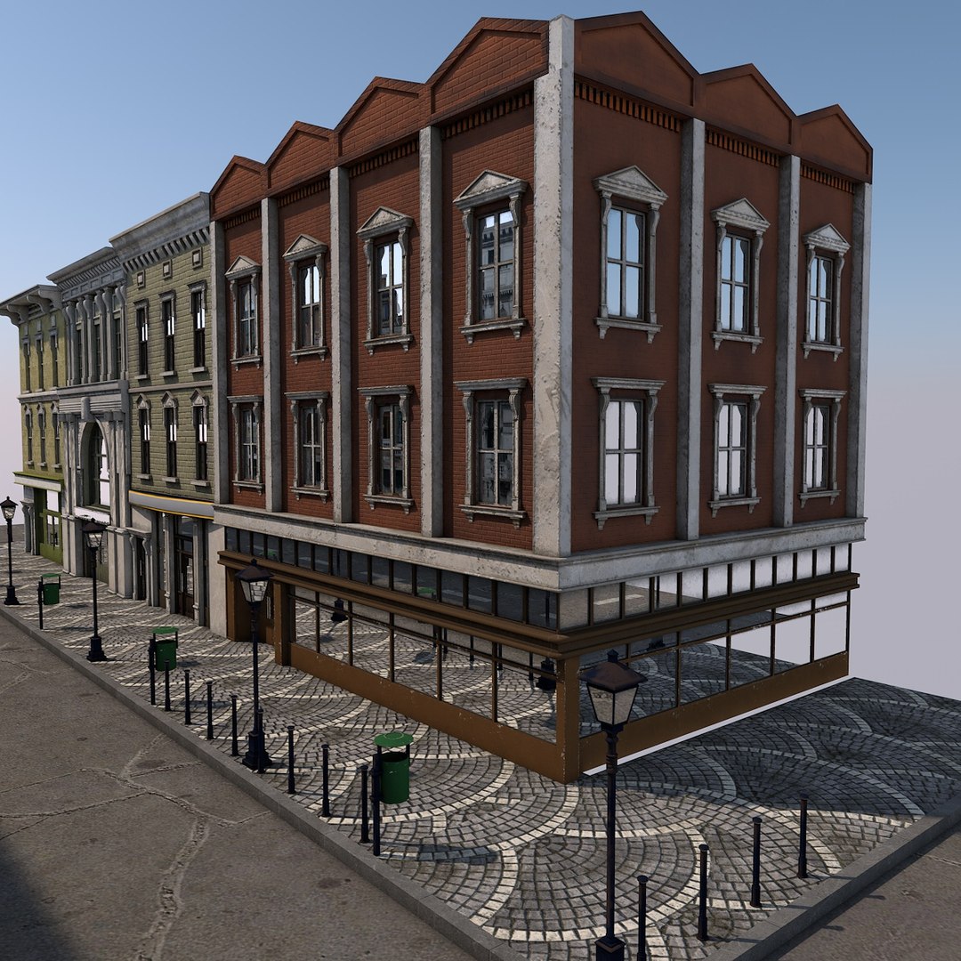 3D Street Scene - TurboSquid 1279840