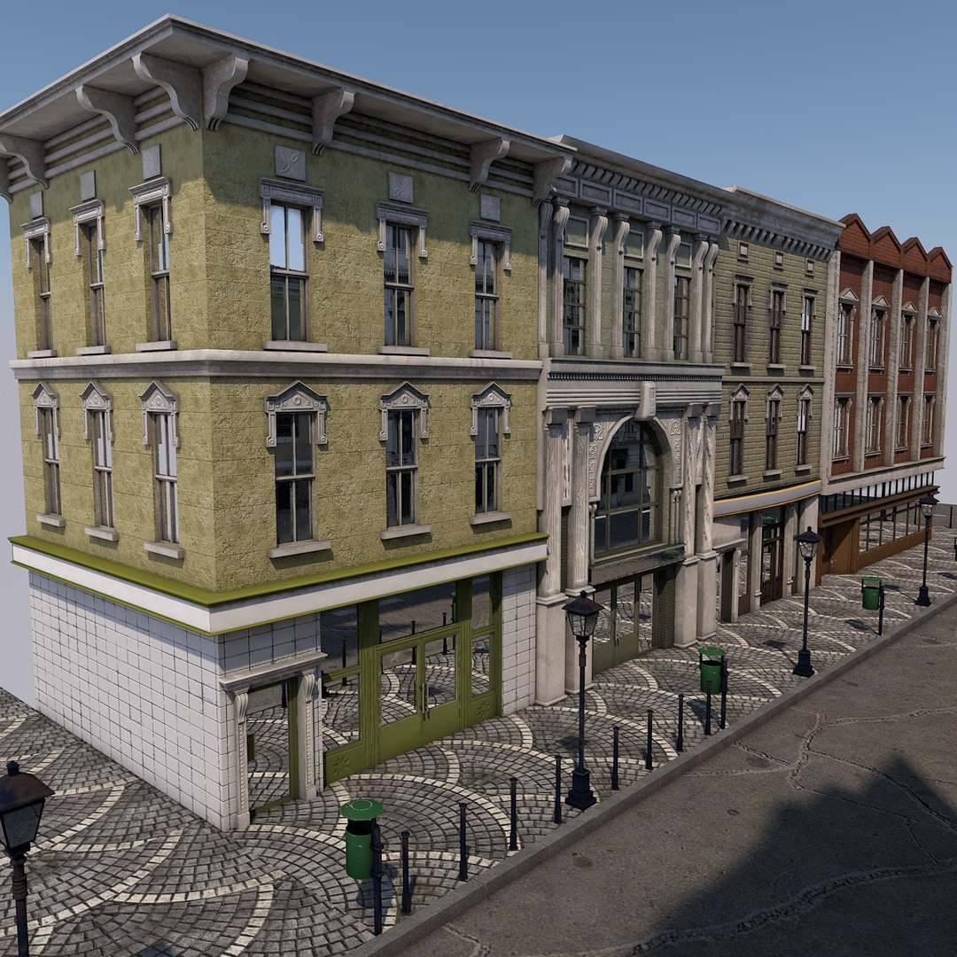 3D Street Scene - TurboSquid 1279840